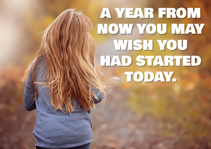 YEAR AND TODAY QUOTE TEMPLATE | PosterMyWall