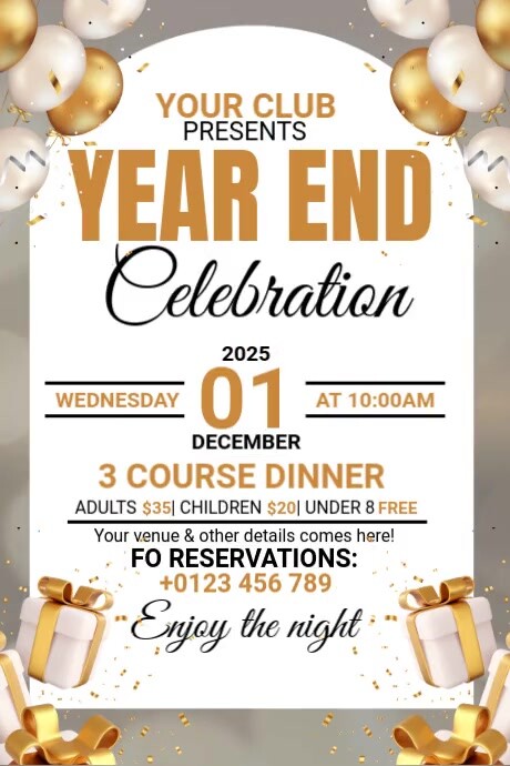 Year End Celebration Template | PosterMyWall
