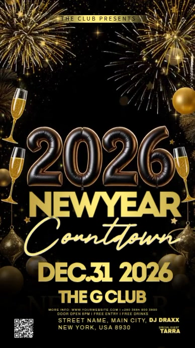 Year End Countdown Party Template | PosterMyWall