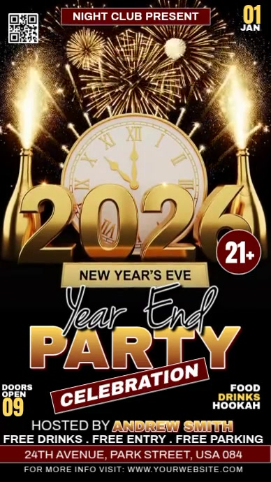 Year End Family Party Template | PosterMyWall