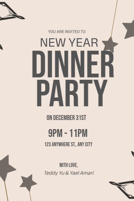 Year End Party New Year Bash Template | PosterMyWall