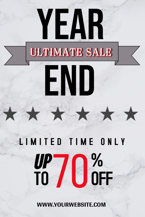 Year end sale flyer Template | PosterMyWall