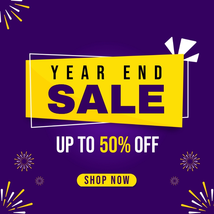 Year End Sale Instagram Post Template | PosterMyWall