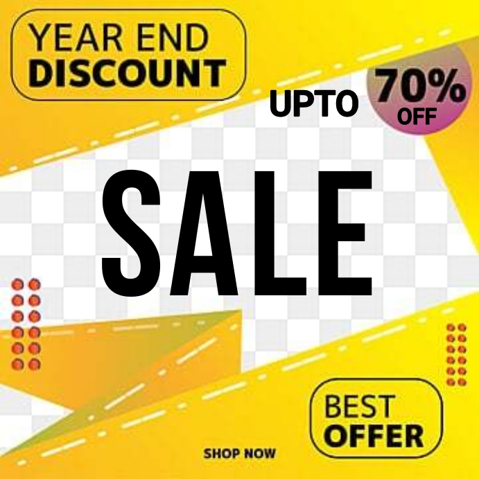 year end sale instagram post Template | PosterMyWall