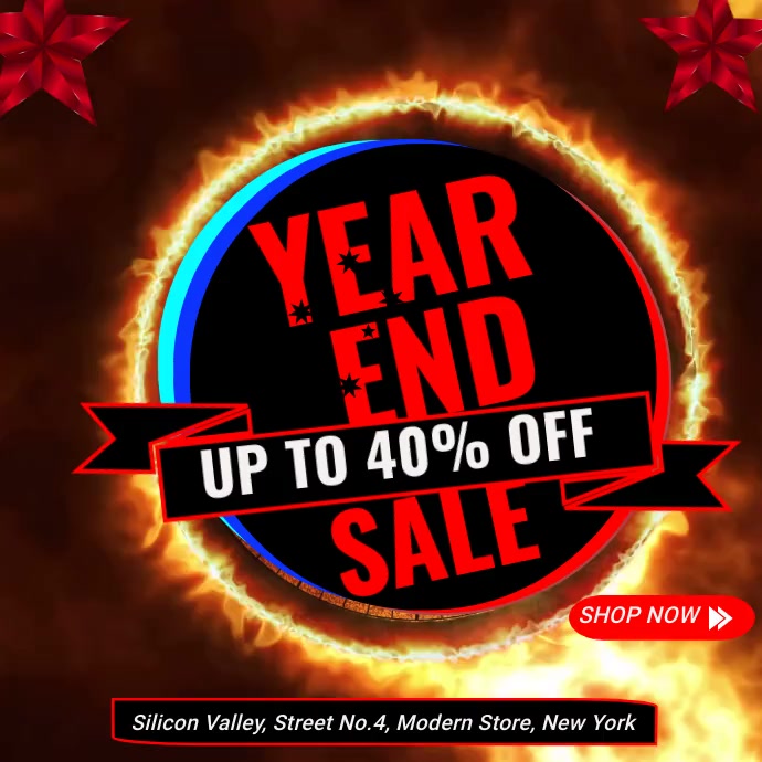 Plantilla de Year end video ad Template | PosterMyWall