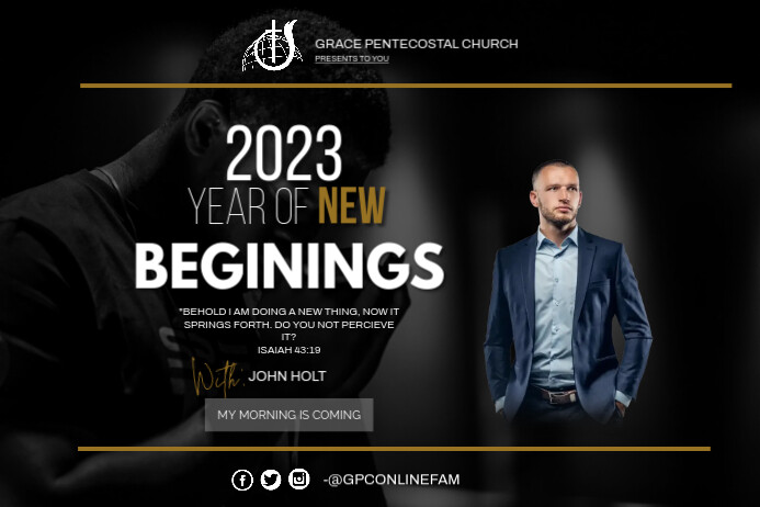 Year of new beginings Template | PosterMyWall