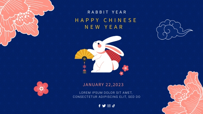Year Of The Rabbit Template | PosterMyWall