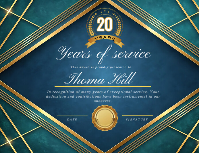 Years Of Service Flyer (us Letter) Template | PosterMyWall