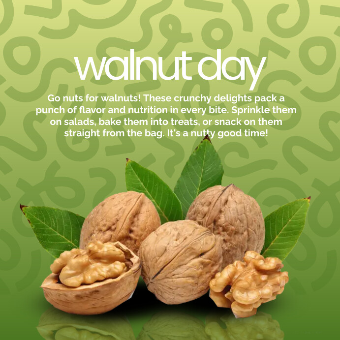 Yellow & Green Gradient 3D Walnut Instagram P Template | PosterMyWall