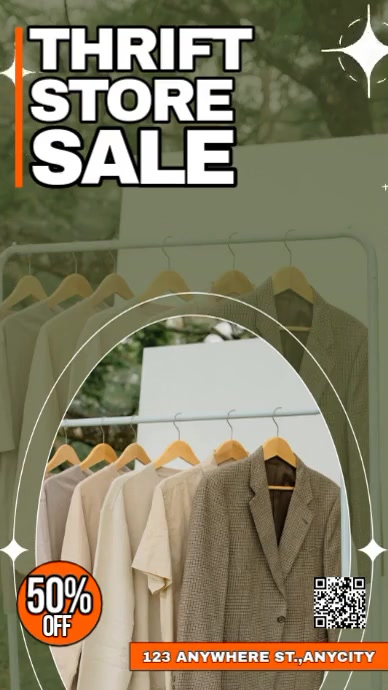 Yellow 3d Thrift Sale Instagram Story Template | PosterMyWall