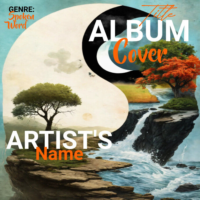 Yellow Abstract Album Cover Template | PosterMyWall