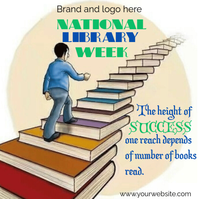 Copy of Yellow Abstract Library And Book Day Template Instagram Post ...
