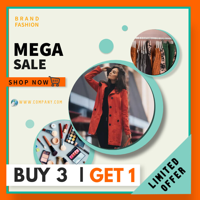 Yellow Abstract Retail Flyer Design Instagra Template | PosterMyWall