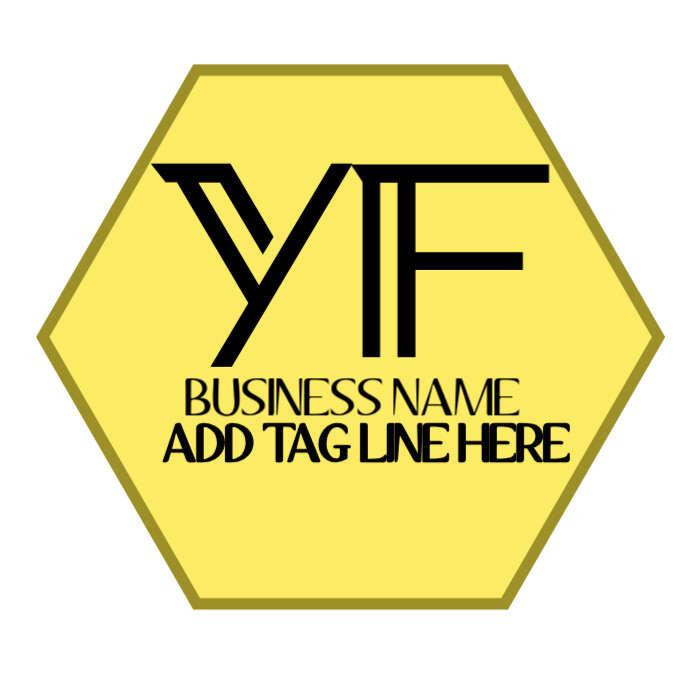 Yellow And black Logo Template | PosterMyWall