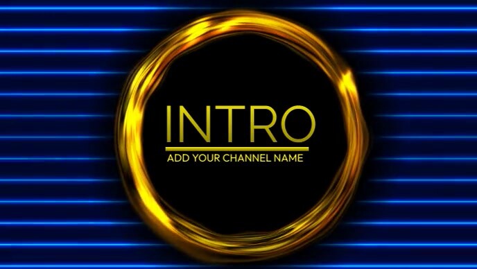 YELLOW AND BLUE INTRO VEDIO TEMPLATE | PosterMyWall