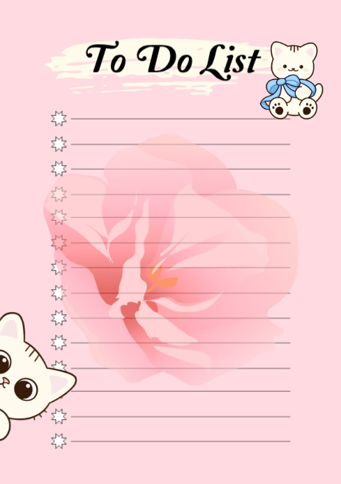Yellow and Orange Simple To Do List - A4 (21 x 29.7 cm) Template ...