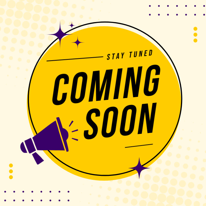 Yellow And Purple Simple Coming Soon Instagra Template | PosterMyWall