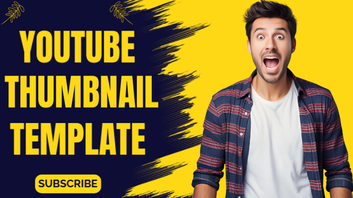 Yellow Attractive YouTube Thumbnail Template | PosterMyWall