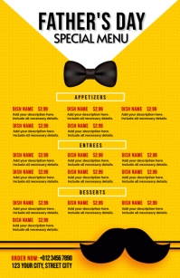 Father's Day Special Menu Template | PosterMyWall