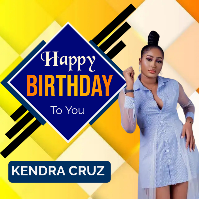 Yellow Birthday Celebration Square Template | PosterMyWall