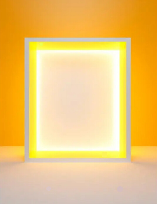 Yellow border frame template | PosterMyWall