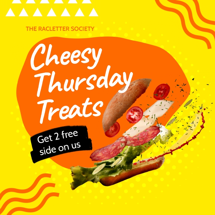 Yellow Bright and Bold Sandwiches / Deli Rest Template | PosterMyWall