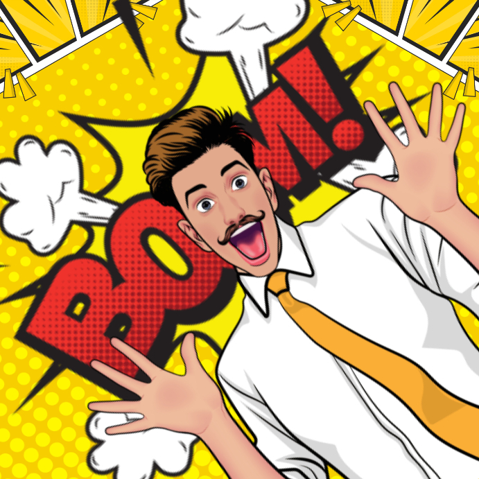 Yellow Ceria Pop Art Comics Pos Instagram Template | PosterMyWall