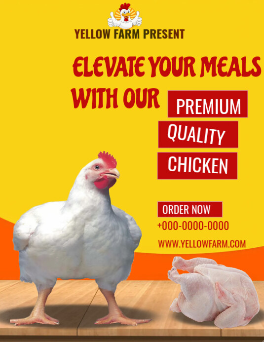 Copy of Yellow Chicken Sales Flyer (us Letter) | PosterMyWall