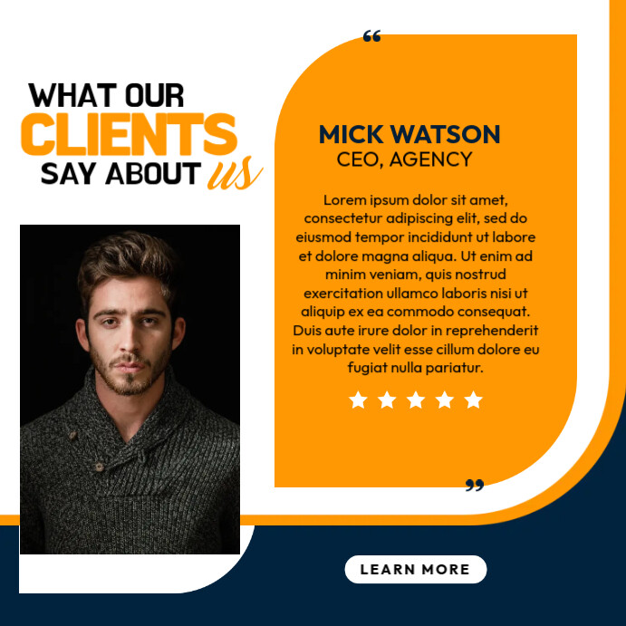 Copy of Yellow Clients Feedback | PosterMyWall