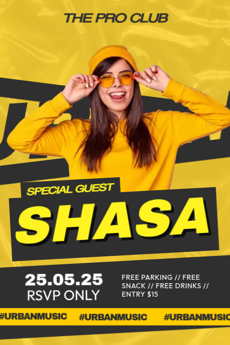 Yellow Club Party Templat | PosterMyWall