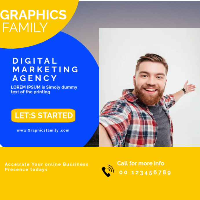 Yellow Collage D Instagram Post Template | PosterMyWall