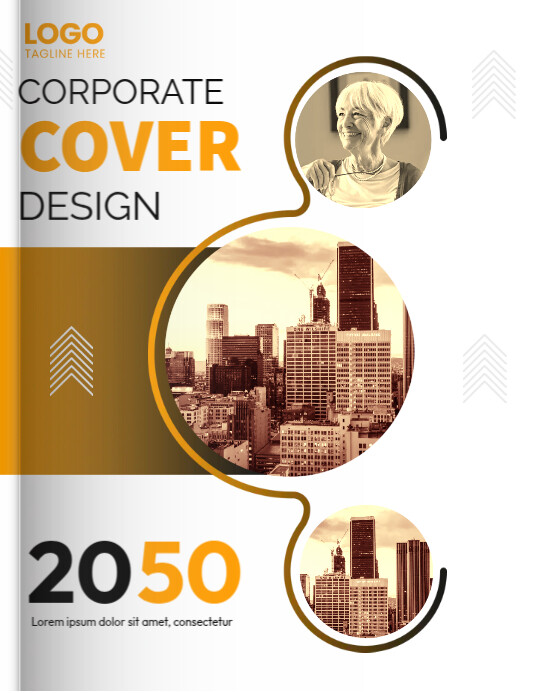 Yellow Corporate Cover Template | PosterMyWall