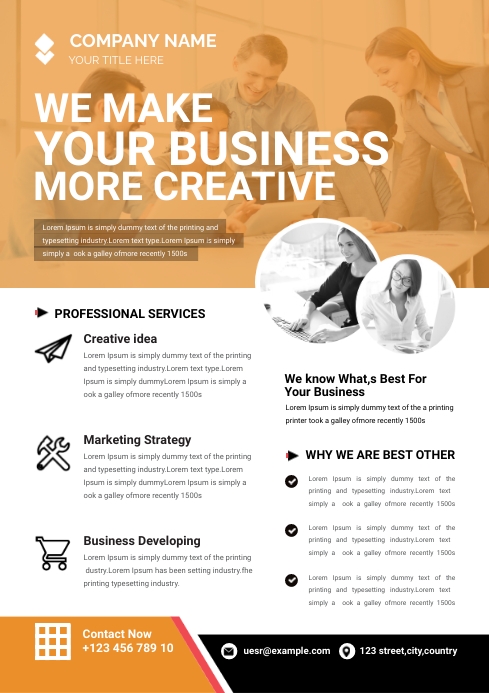 Yellow Corporate Flyer Template | PosterMyWall