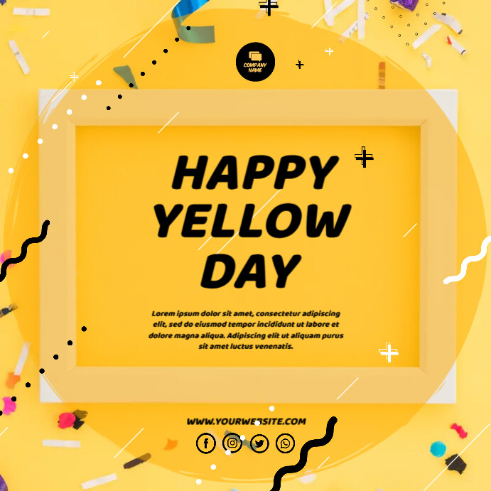 Yellow Day Ads Template | PosterMyWall