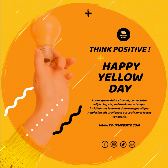 Yellow Day Ads Template | PosterMyWall