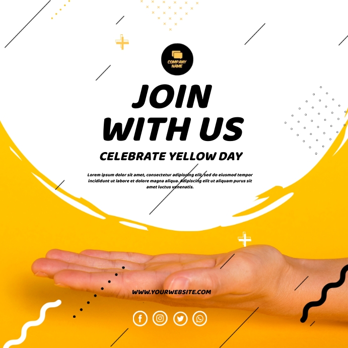Copy of Yellow Day Template | PosterMyWall