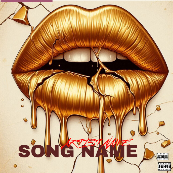 Plantilla de Yellow Dripping Album Cover | PosterMyWall