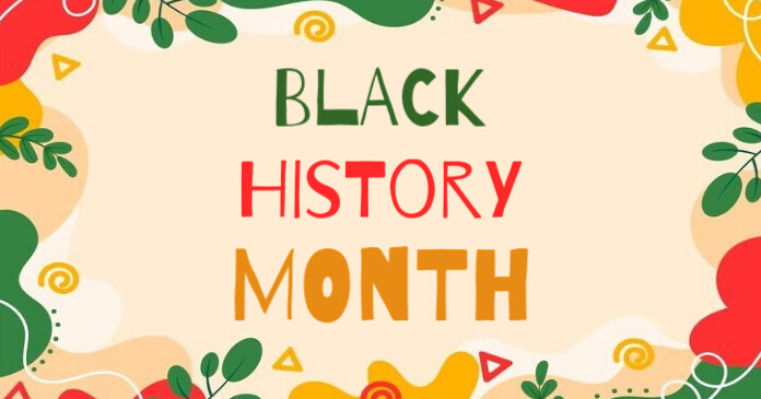 Yellow Floral Black History Month Facebook Shared Image Template ...