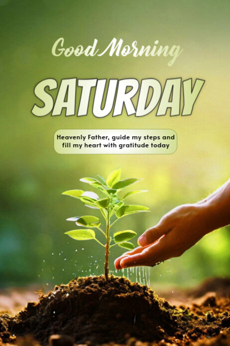 Yellow Floral Happy Saturday Poster Template | PosterMyWall