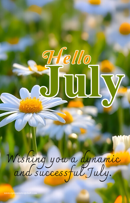 Copy of Yellow Floral Hello July Wattpad Cover | PosterMyWall