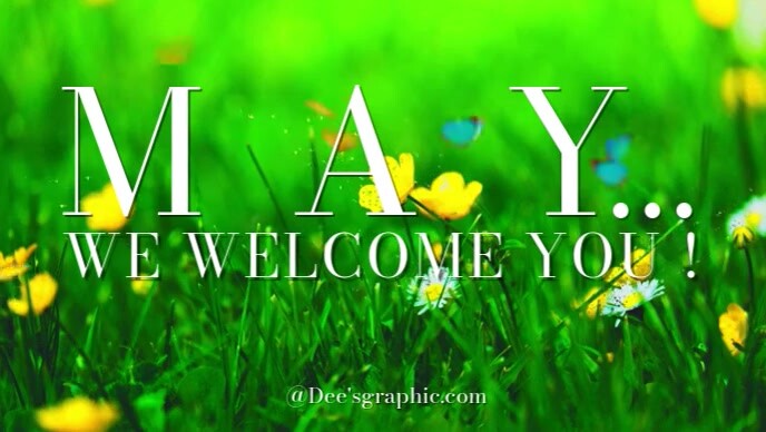 Yellow Floral May / Welcome May/ New Month May Youtube Thumbnail ...