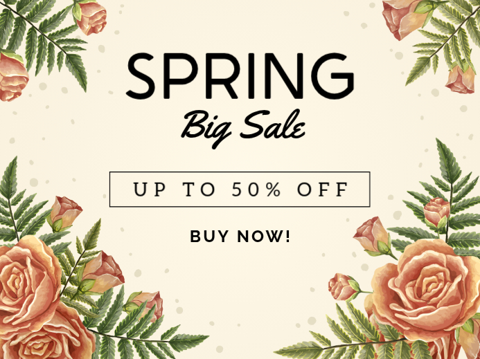 Yellow Floral Spring Sale Yard Sign Template | PosterMyWall