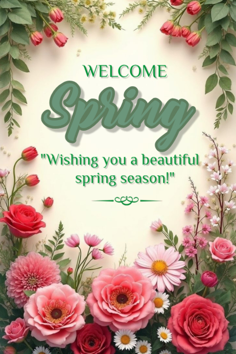 Copy of Yellow Floral Spring Season Poster | PosterMyWall