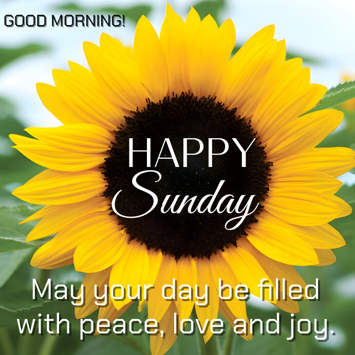 Yellow Floral Sunday Inspirational Instagram Templat | PosterMyWall