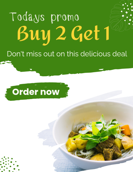 Yellow Food Promotion Flyer Template | PosterMyWall