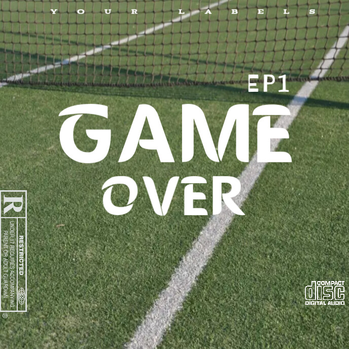 Modèle Yellow Game Over Ground Album Cover | PosterMyWall