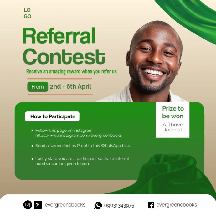 Yellow Geometric Referral Contest Instagram Post Template | PosterMyWall