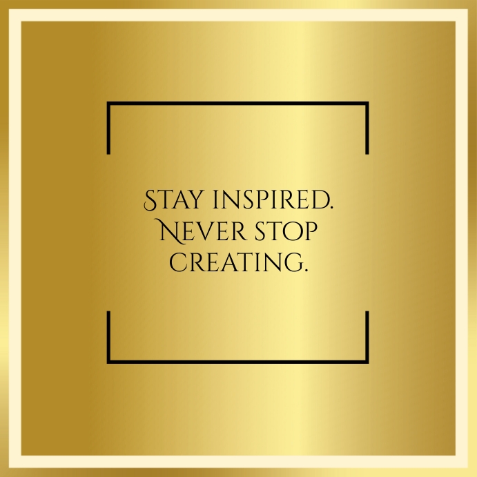 yellow gold quote modern template | PosterMyWall