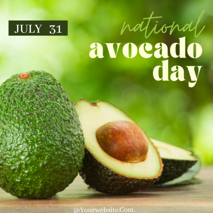 Copy of Yellow Green National Avocado Day Instagram F | PosterMyWall