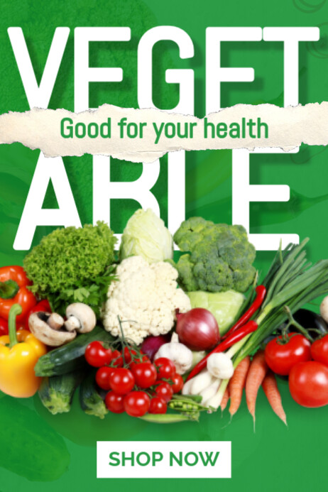 Copy of Yellow Grunge Vegetable Poster | PosterMyWall